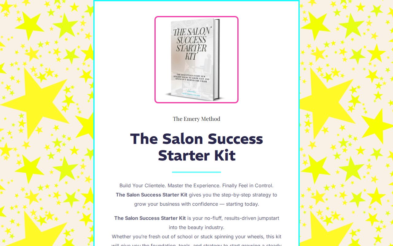 The Salon Success Starter Kit & 6-Step Signature Service Breakdown